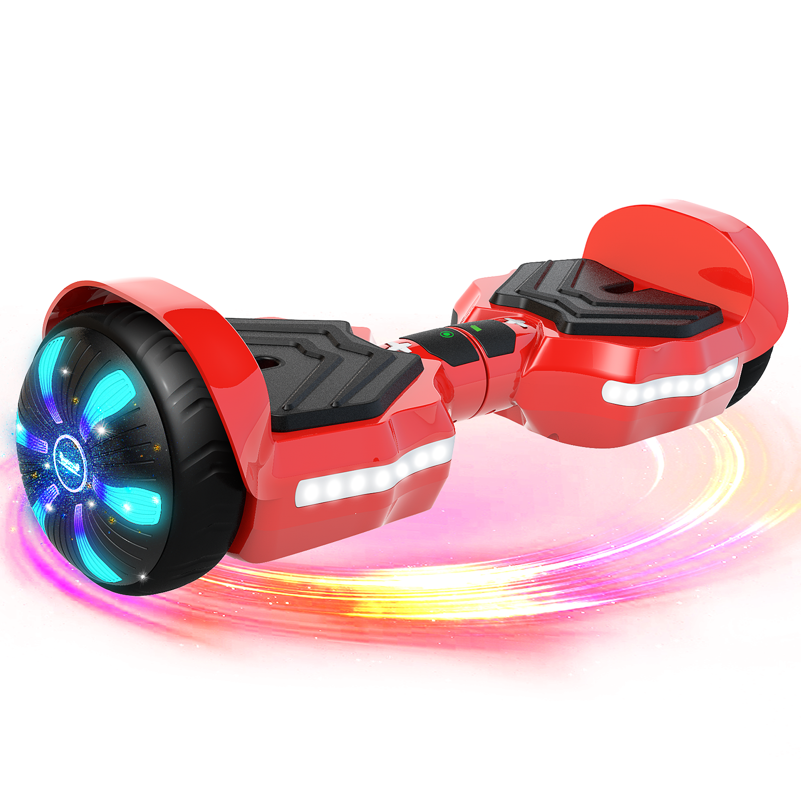 SIMATE Version LED Hoverboard 6.5'' 8.5Mph | 8 Miles Range | Red with ...